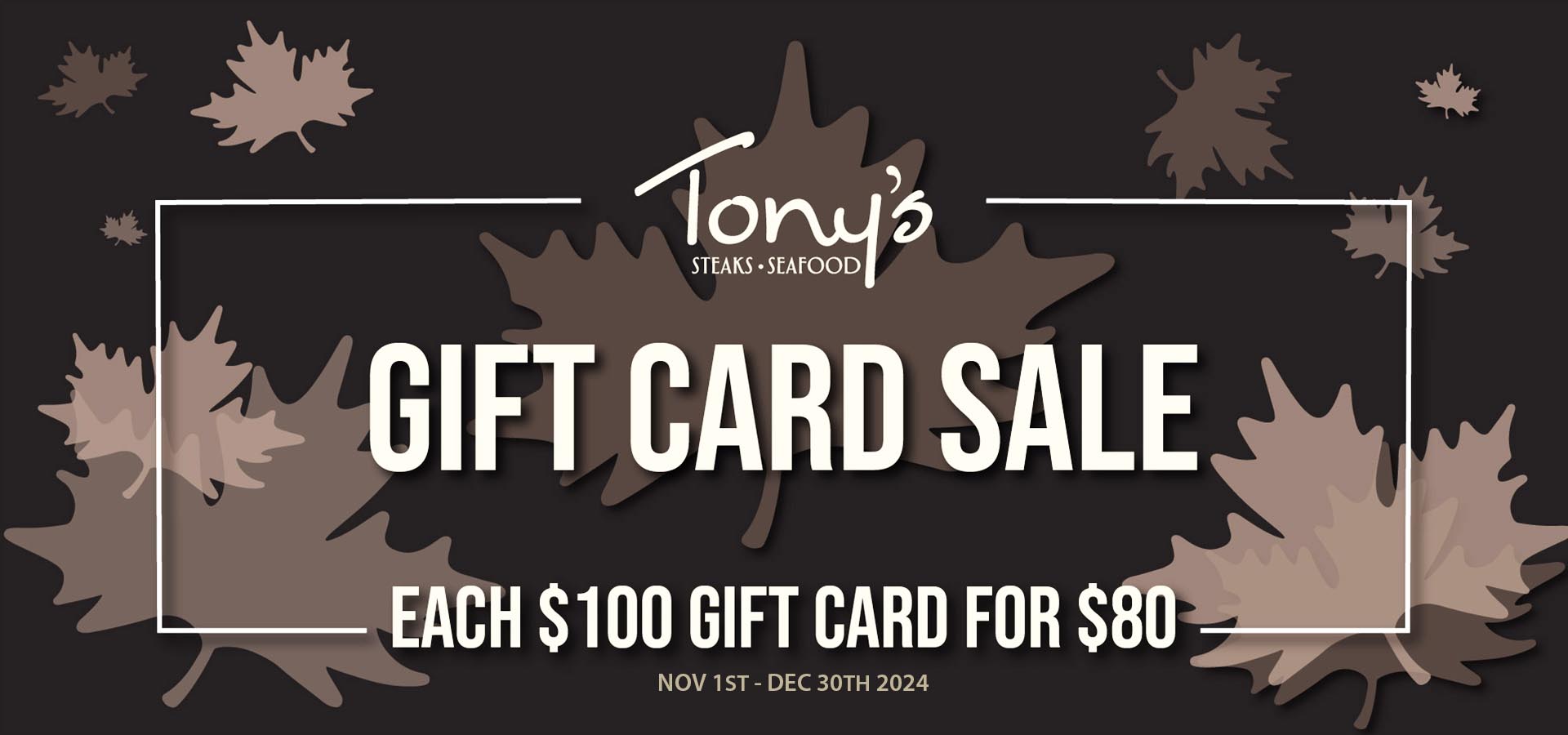 Tonys of Lexington | A Tony Ricci Steakhouse
